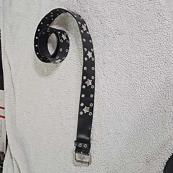 Source Unknown | Accessories | Stareyed Faux Leather Goth Belt | Poshmark